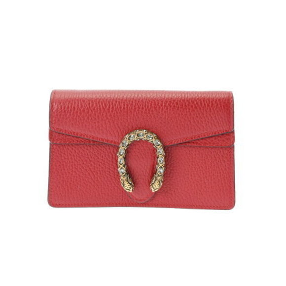 Gucci | Bags | Gucci Dionysus Super Mini Bag Red Leather Shoulder ...